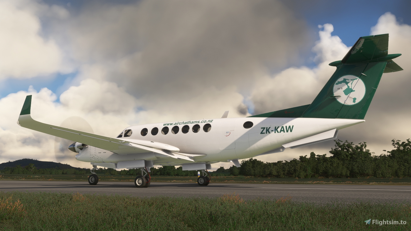 Black Square King Air 350i Air Chathams "ZK-KAW" (Fictional) for ...