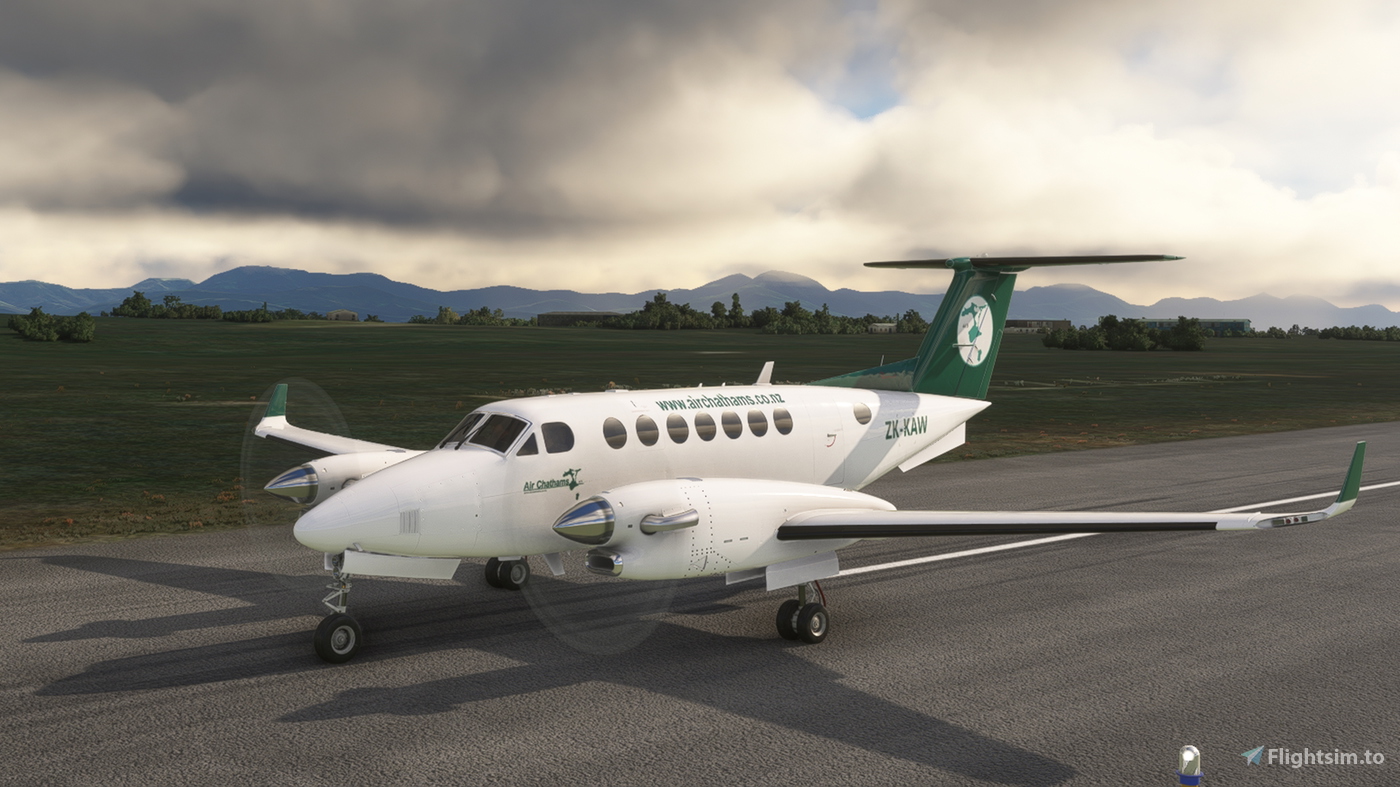 Black Square King Air 350i Air Chathams "ZK-KAW" (Fictional) for ...