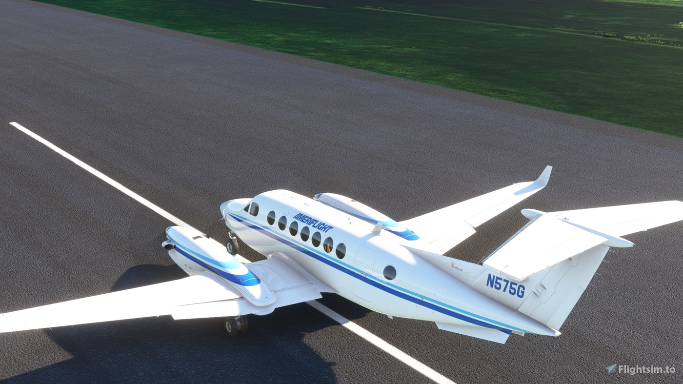 Black Square King Air 350i AMERIFLIGHT "N575G" (Fictional) for ...