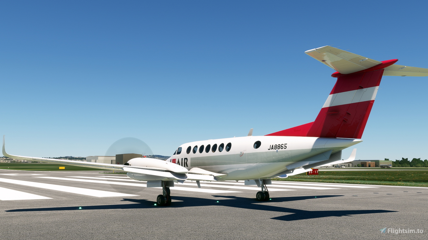 Black Square King Air 350i "J-AIR" JA8865 (Fictional) for Microsoft ...