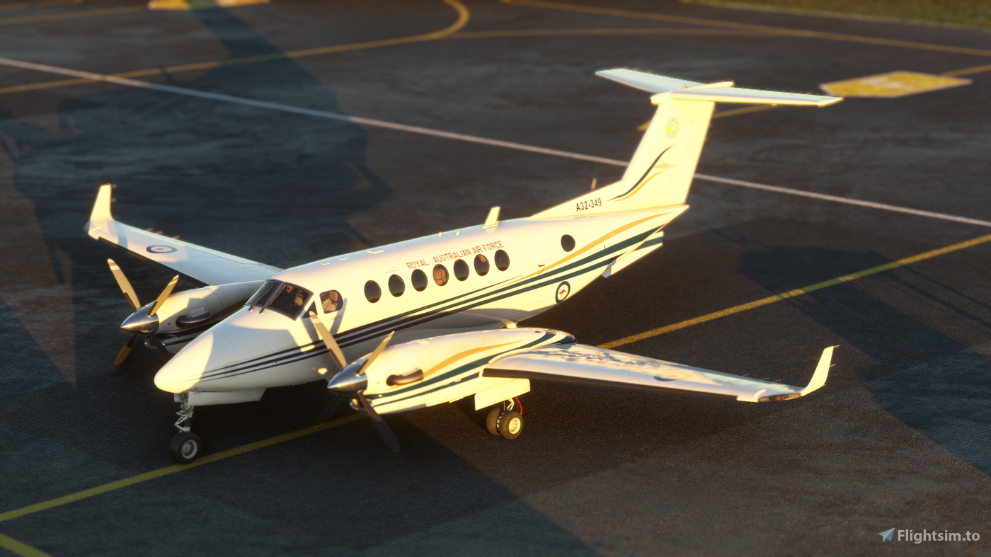 Black Square King Air B350 RAAF No. 32 Squadron for Microsoft Flight ...