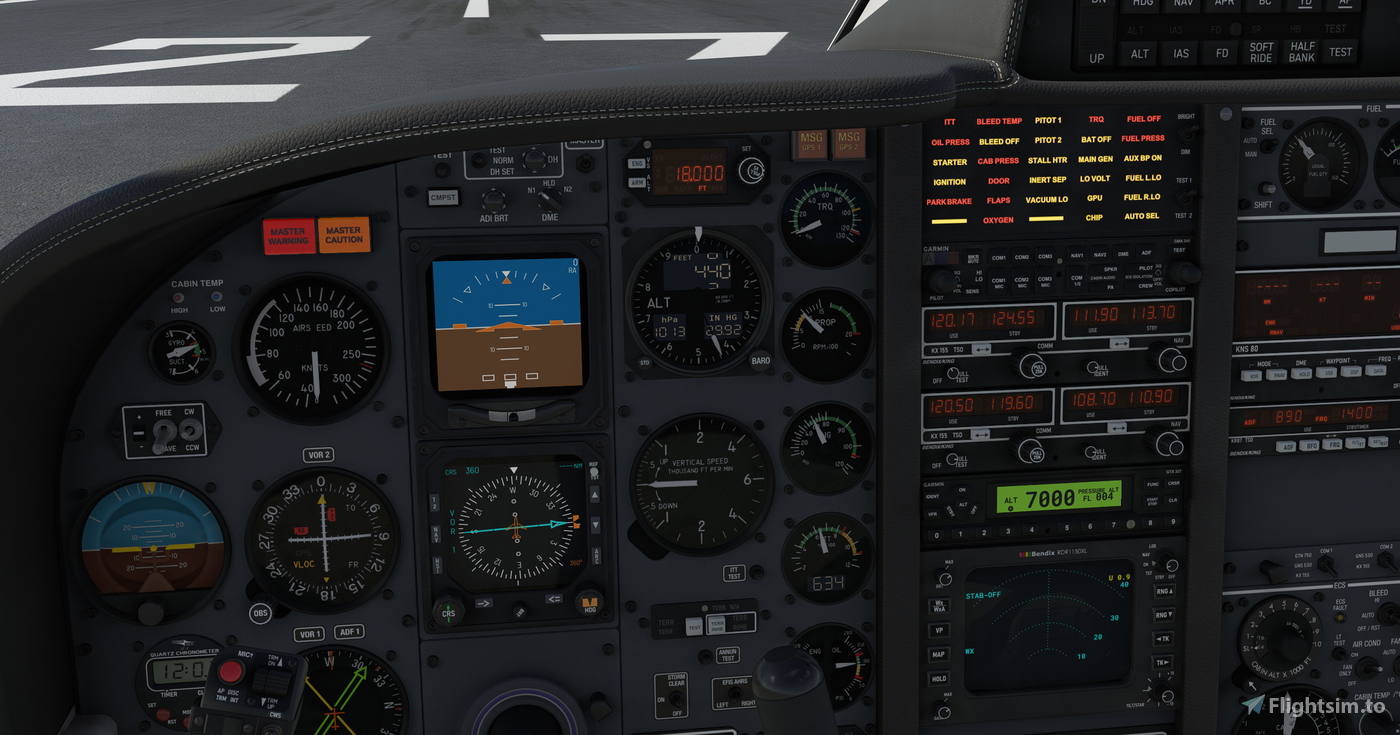 Black Square TBM 850 Enhanced Cockpit for Microsoft Flight Simulator | MSFS
