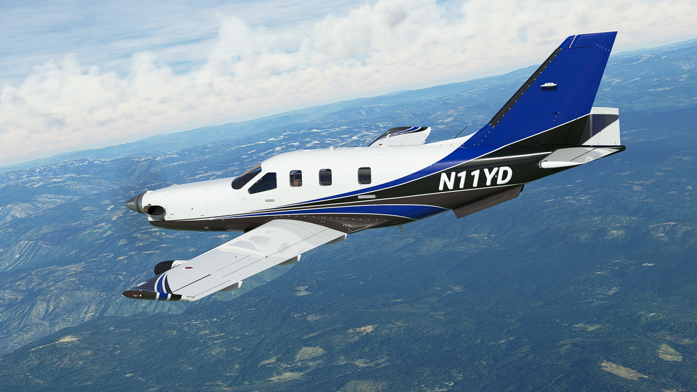 Black Square TBM 850 N11YD (Dynamic Registration) voor Microsoft Flight ...