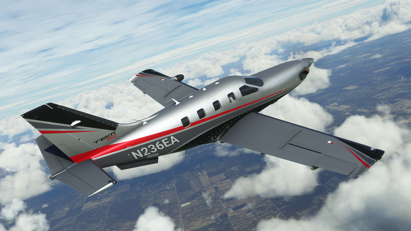 Black Square TBM 850 N236EA (Dynamic Registration) のために Microsoft ...