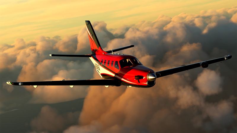 Black Square TBM 850 N904EA (Dynamic Registration) for Microsoft Flight ...