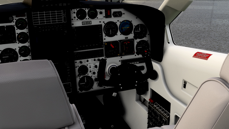 BlackSquare TBM 850 Whiteout Cockpit Textures for Microsoft Flight Simulator | MSFS