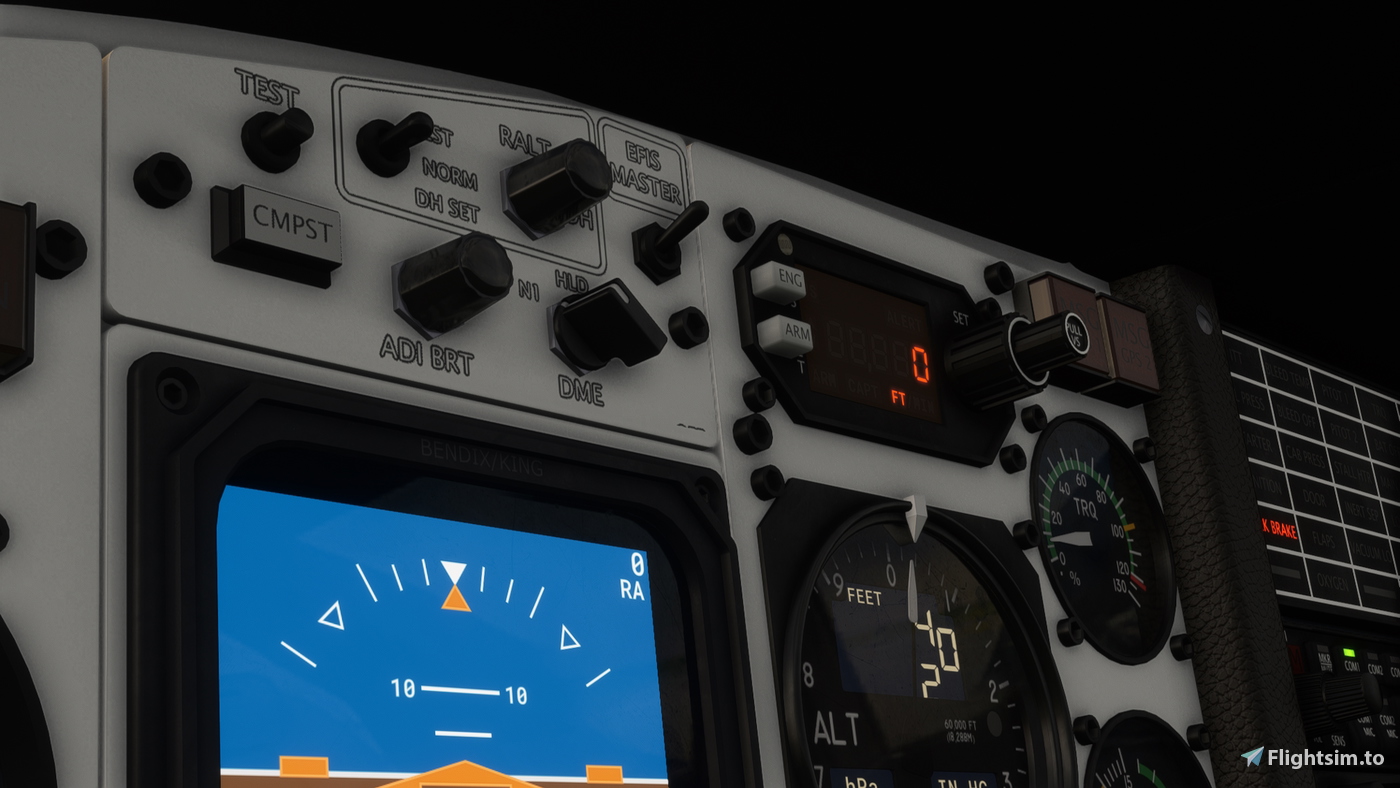 BlackSquare TBM 850 Whiteout Cockpit Textures 对于 Microsoft Flight ...