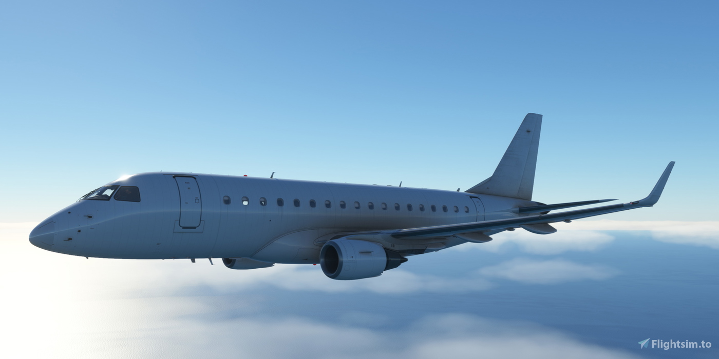 FlightSim Studio E170 Blank Textures for Microsoft Flight Simulator | MSFS