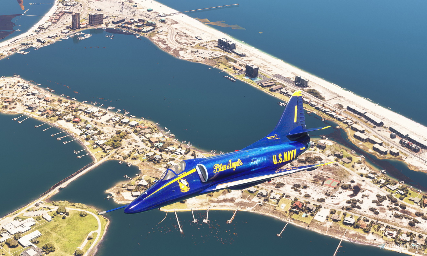 Blue Angel 1 for Virtavia A-4 Skyhawk for Microsoft Flight Simulator | MSFS