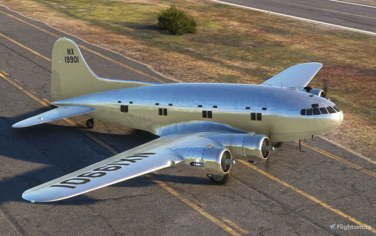Boeing 307 „Maidenflight 1938“ (NX19901) for Microsoft Flight Simulator | MSFS