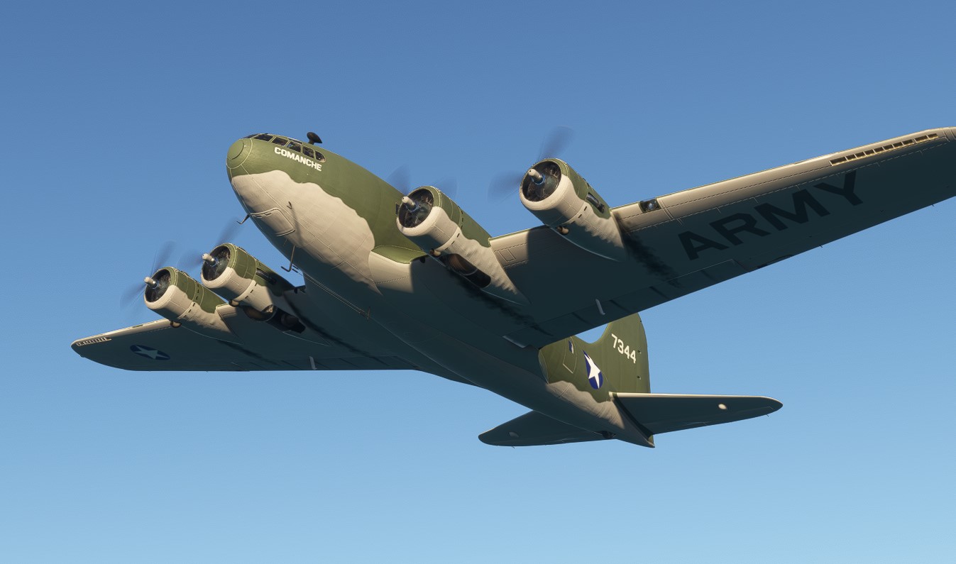 Boeing 307 Stratoliner / C-75 - USAF 7344 (Comanche) for Microsoft ...