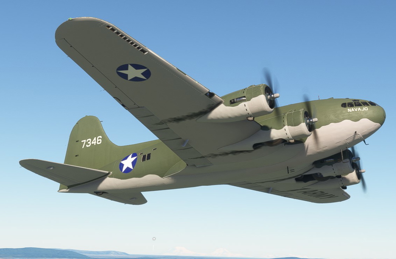 Boeing 307 Stratoliner / C-75 - USAF 7346 (Navajo) for Microsoft Flight ...