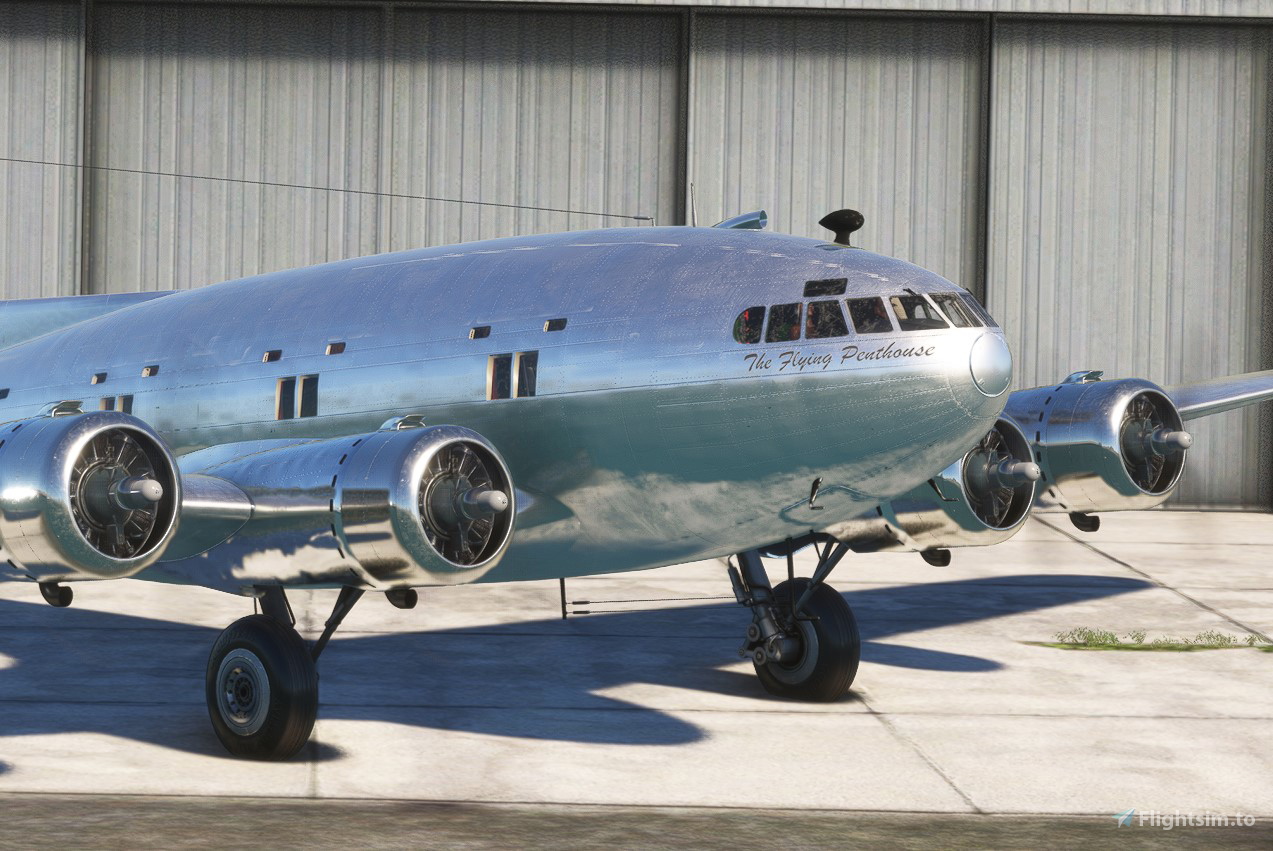 Boeing 307 „The Flying Penthouse“ (N19904), owned by Howard Hughes for Microsoft Flight ...