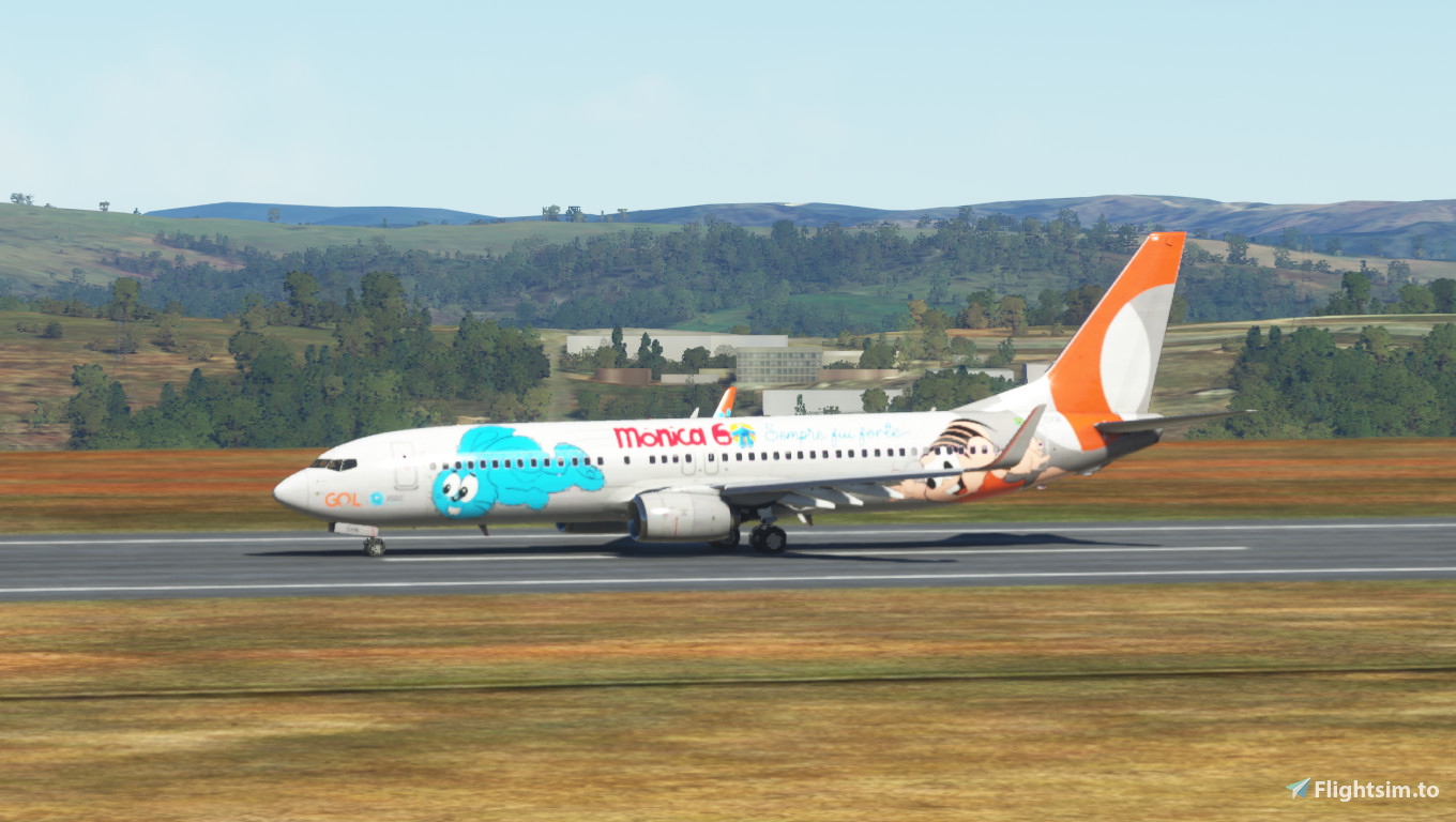 Boeing 737-800 GOL 60 anos da Turma da Mônica (PR-GXW) pentru Microsoft ...