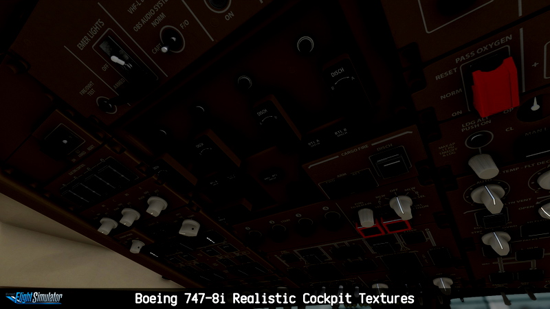 Boeing 747-8i Realistic Cockpit Textures for Microsoft Flight Simulator ...