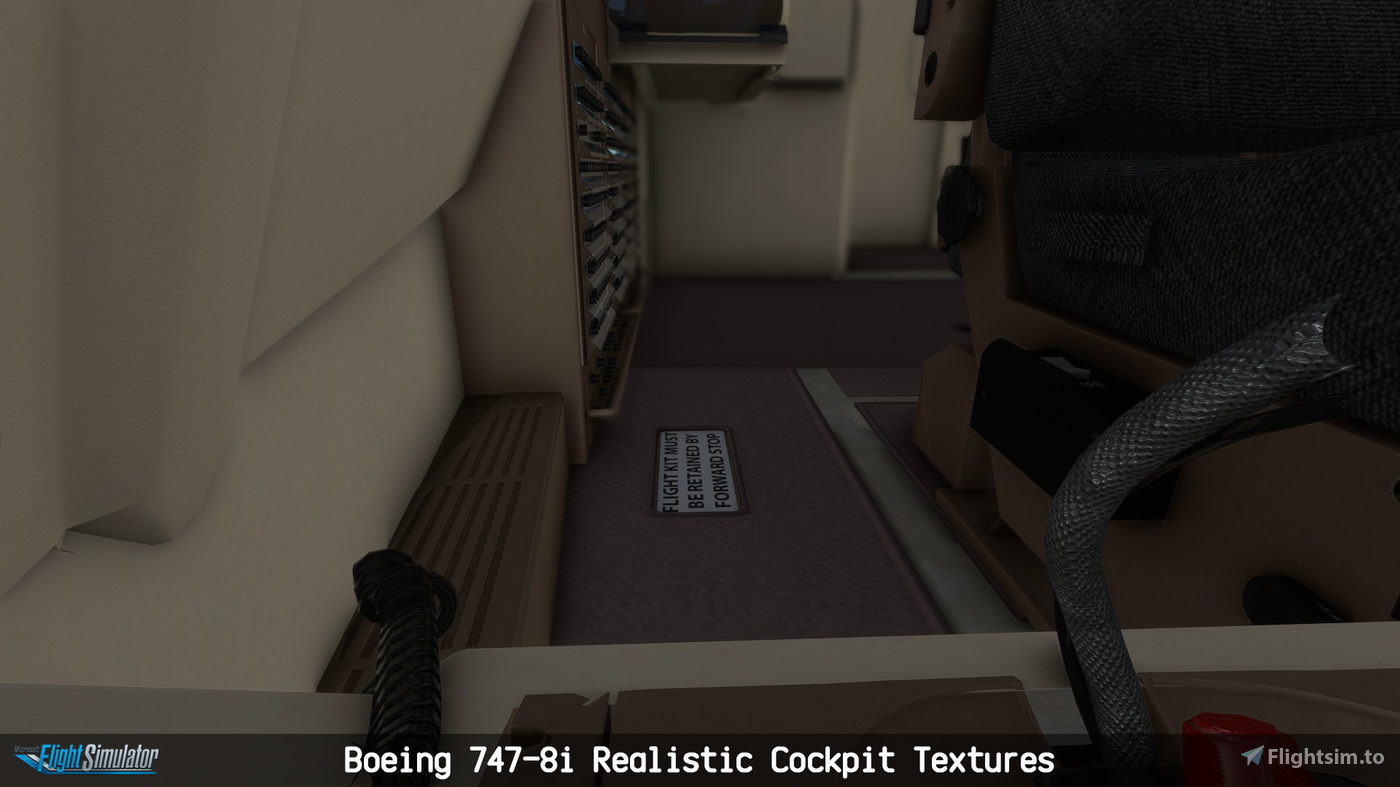 Boeing 747-8i Realistic Cockpit Textures for Microsoft Flight Simulator ...