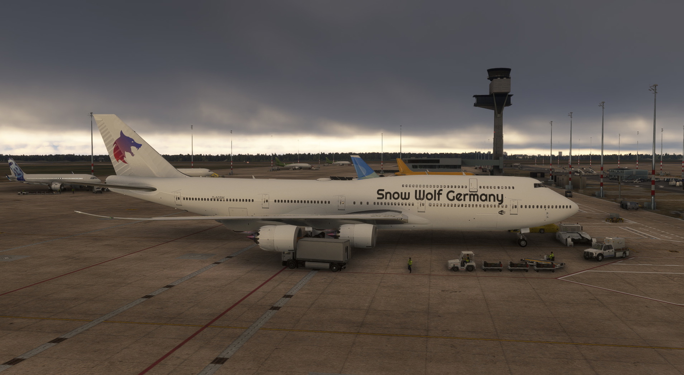 Boeing 747-8i Snow Wolf Germany VA for Microsoft Flight Simulator | MSFS