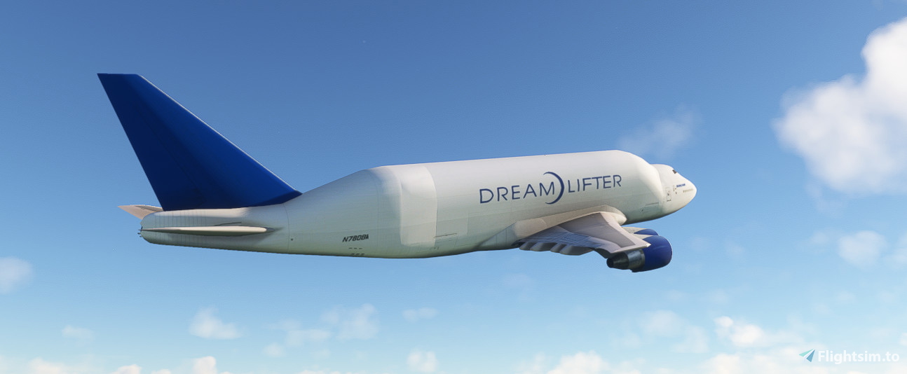 Boeing 747 Dreamlifter Fully Working B747 8 Cockpit Fsx Converted Pour Microsoft Flight