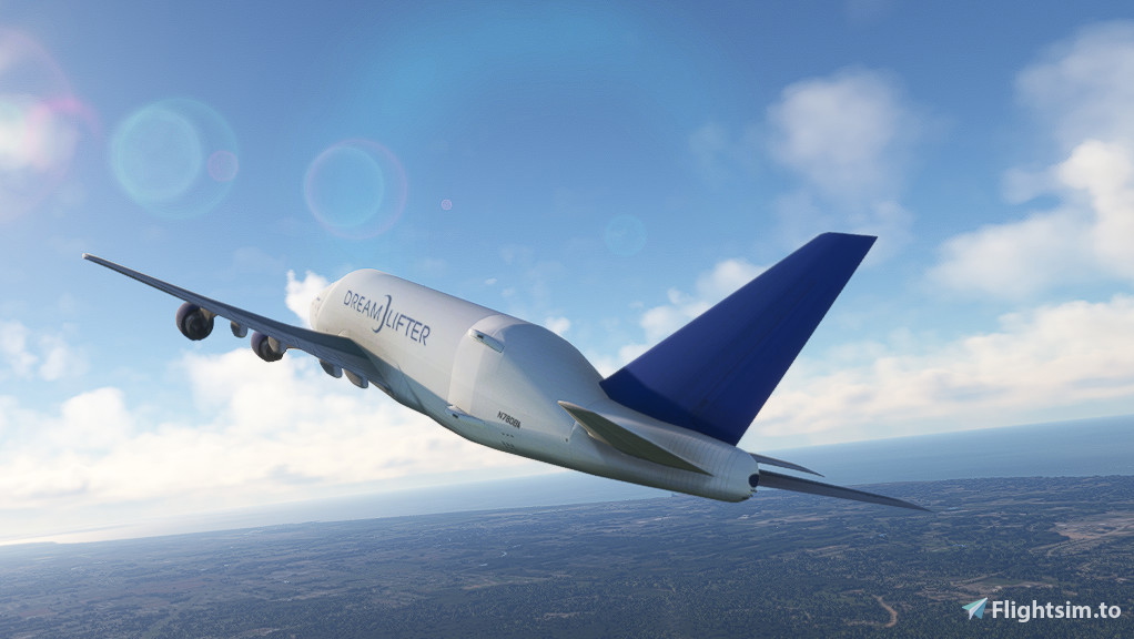 Boeing 747 Dreamlifter Fully Working B747 8 Cockpit Fsx Converted For Microsoft Flight