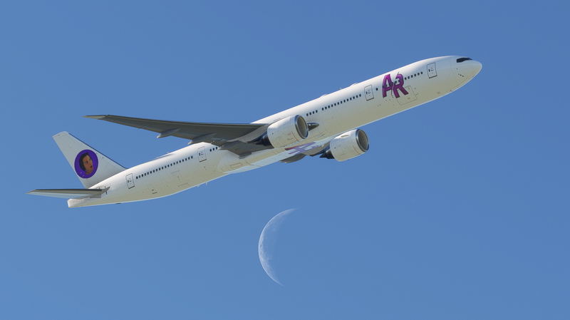 Boeing 777-300ER Aaron Rheins Livery for Microsoft Flight Simulator | MSFS