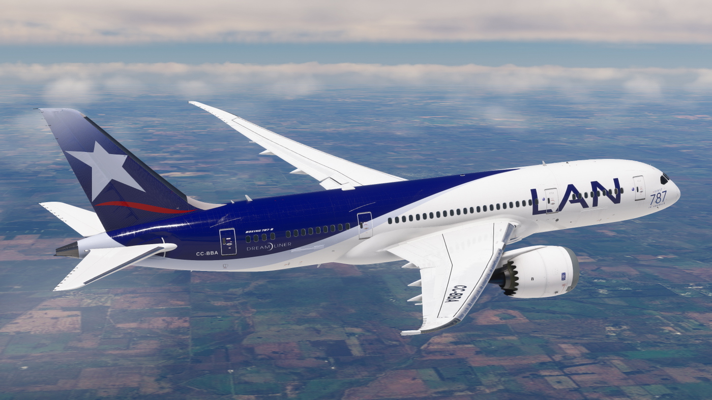 Boeing 787-8 LAN Airlines CC-BBA (2012) for Microsoft Flight Simulator ...