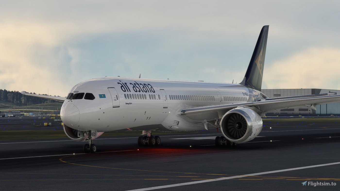 Boeing 787-9 livery of Air Astana EI-KED for Microsoft Flight Simulator ...