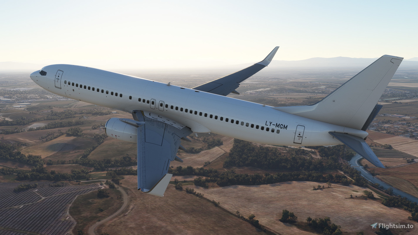 Boeing B737-8GJ KlasJet Livery Pack LY-BBN & LY-MGM v1.0 for Microsoft Flight Simulator | MSFS