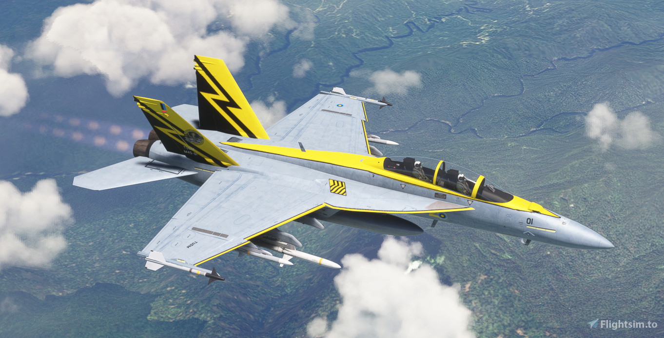 Boeing F/A-18F Super Hornet RMAF 25th Anniversary Livery - "Pikachu" の ...