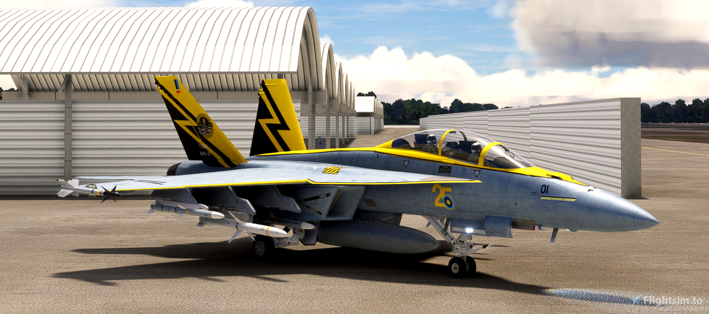 Boeing F/A-18F Super Hornet RMAF 25th Anniversary Livery - "Pikachu ...