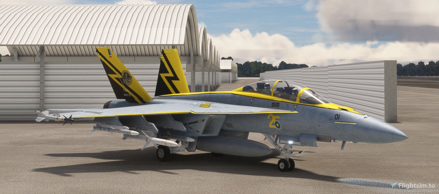 Boeing F/A-18F Super Hornet RMAF 25th Anniversary Livery - "Pikachu" のために Microsoft Flight ...