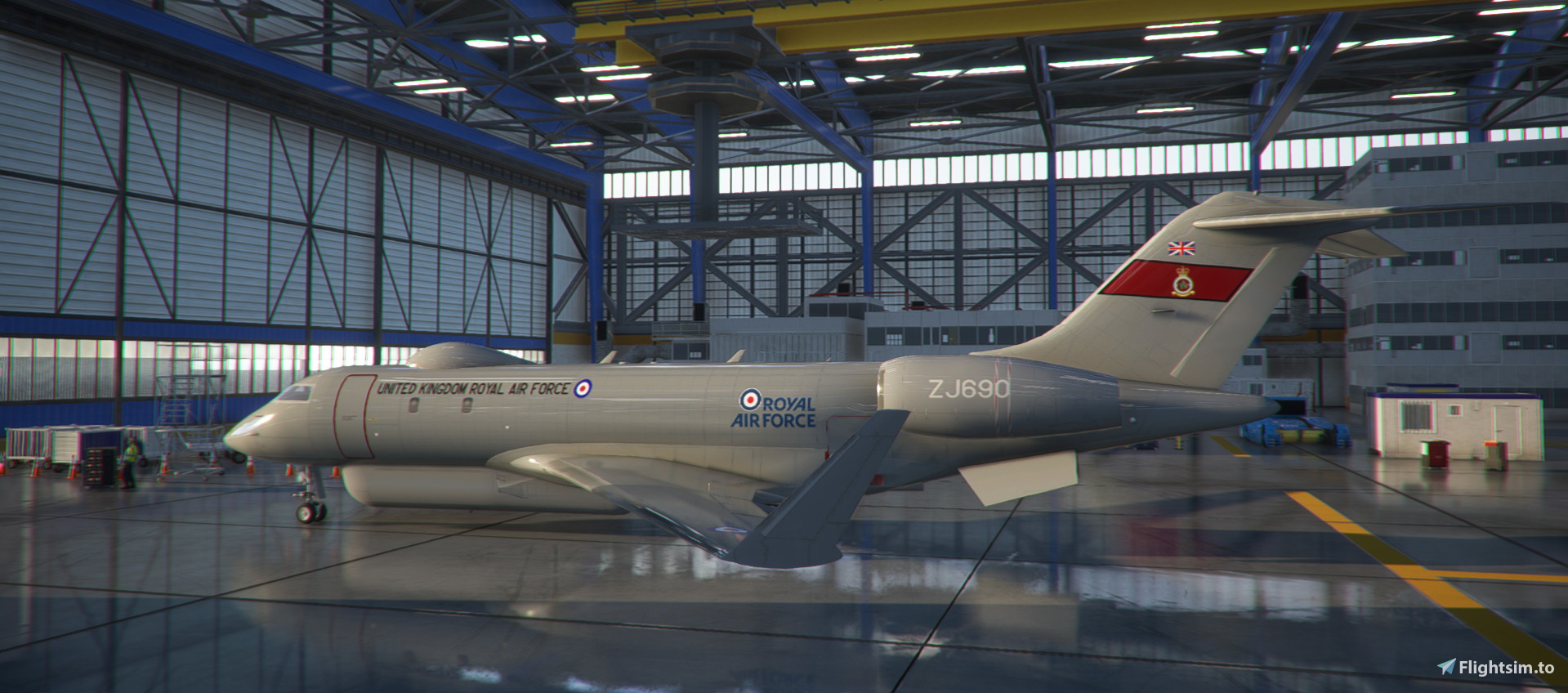 Bombardier E11A|Royal Air Force V(AC) Squadron Sentinel R1 Livery (The ...
