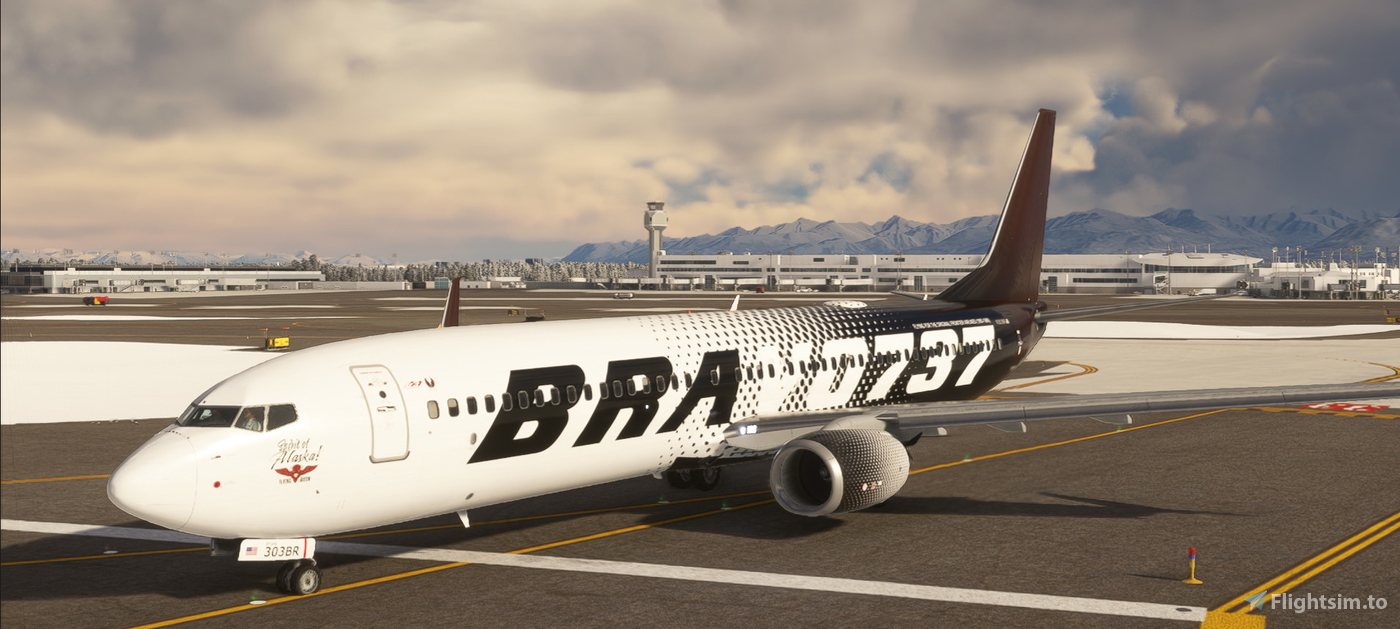 BRAVO 737 House Livery "Spirit of Alaska" for the PMDG 737-900 for Microsoft Flight Simulator | MSFS