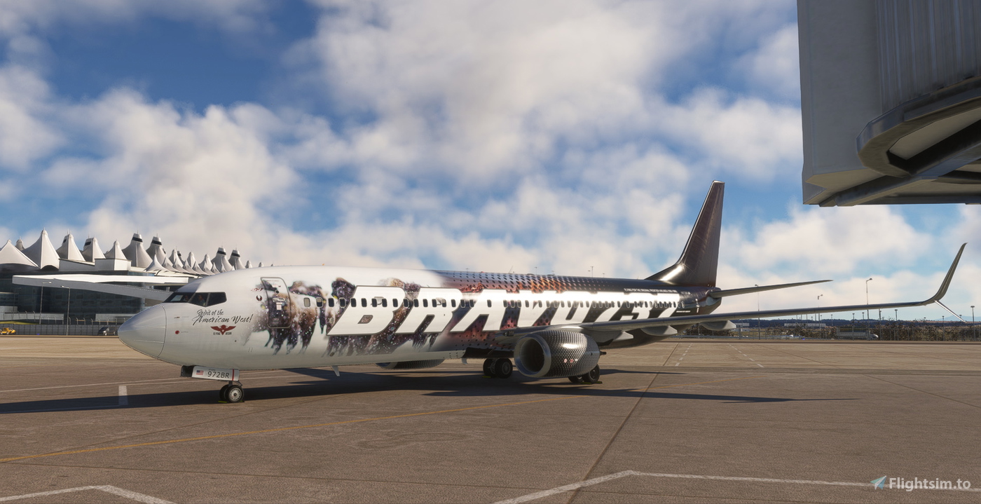 BRAVO 737 House Livery "Spirit of the American West" for the PMDG 737-900ER for Microsoft Flight ...