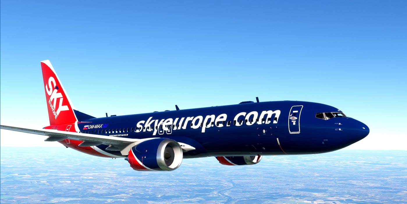 BREDOK3D 737 MAX 8 SkyEurope (OM-MAX) voor Microsoft Flight Simulator ...
