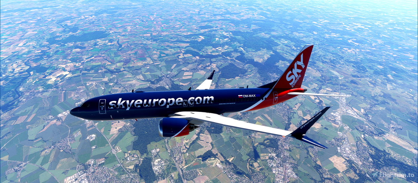 BREDOK3D 737 MAX 8 SkyEurope (OM-MAX) pro Microsoft Flight Simulator | MSFS