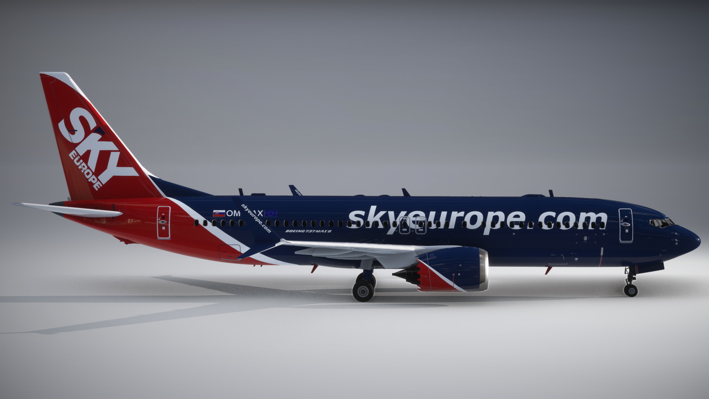 737 MAX 8 SkyEurope (OM-MAX) for Microsoft Flight Simulator | MSFS