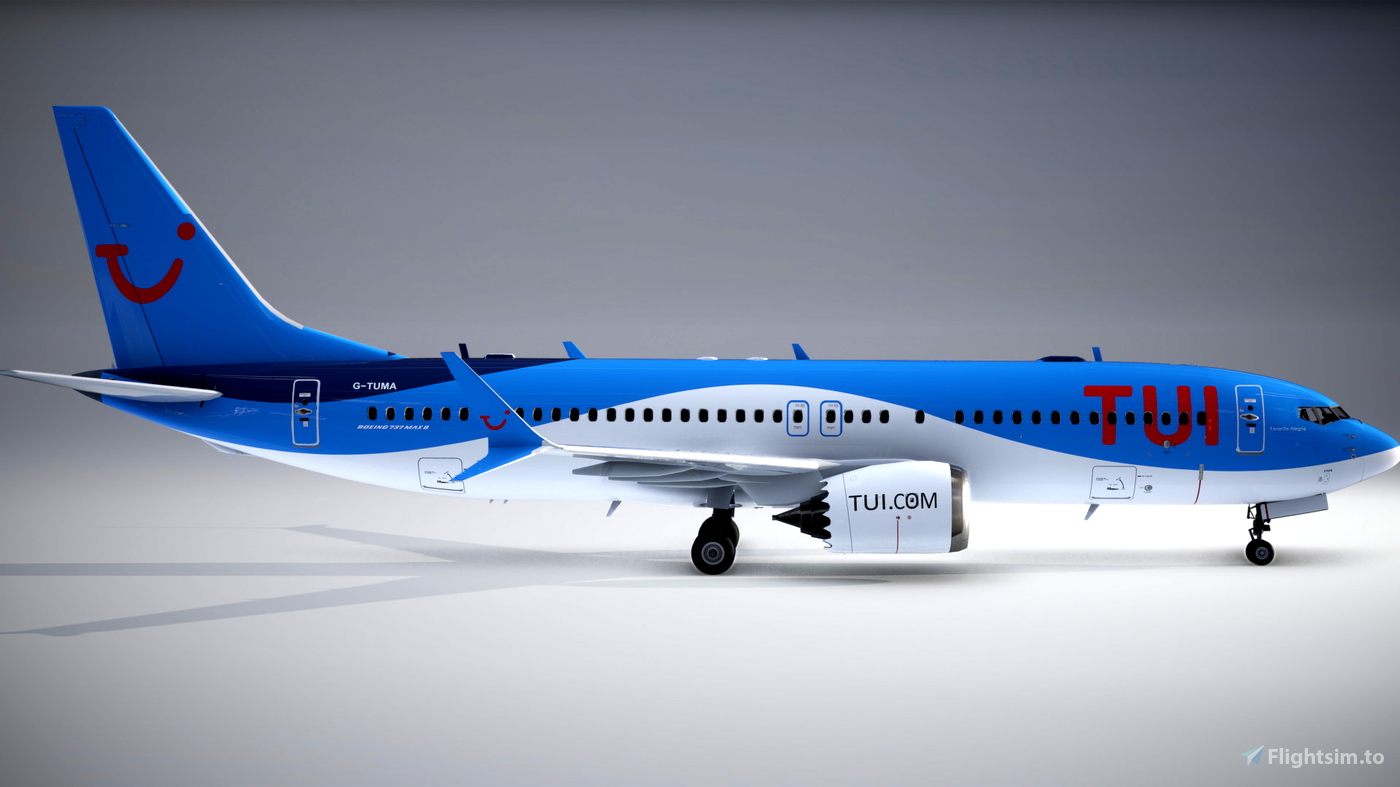 BREDOK3D 737 MAX 8 TUI (G-TUMA) for Microsoft Flight Simulator | MSFS
