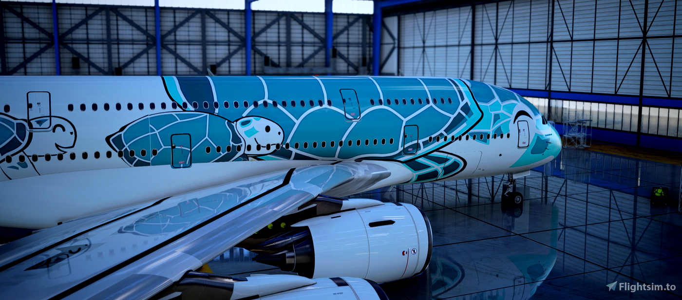 Bredok3D A380 ANA "Flying Honu - Kai (Green Turtle)" pro Microsoft ...