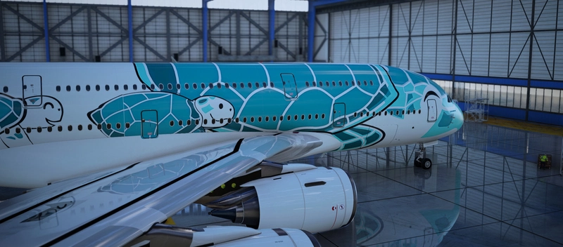 Bredok3D A380 ANA "Flying Honu - Kai (Green Turtle)" for Microsoft ...