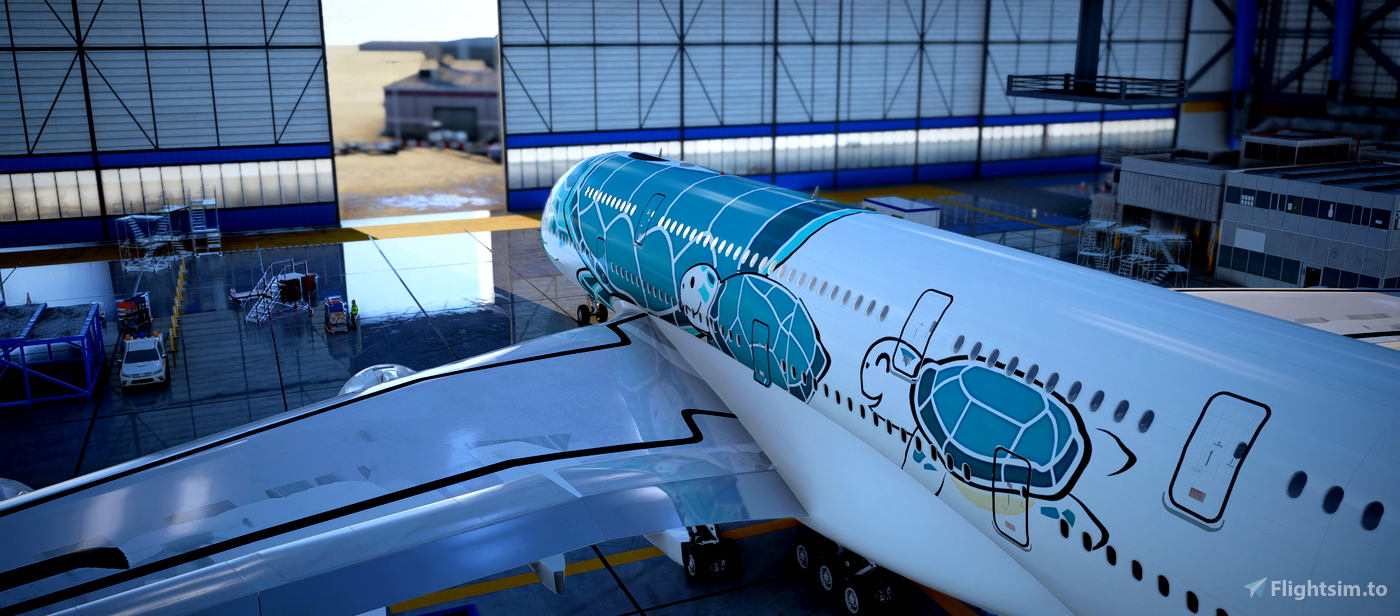 Bredok3D A380 ANA "Flying Honu - Kai (Green Turtle)" for Microsoft ...