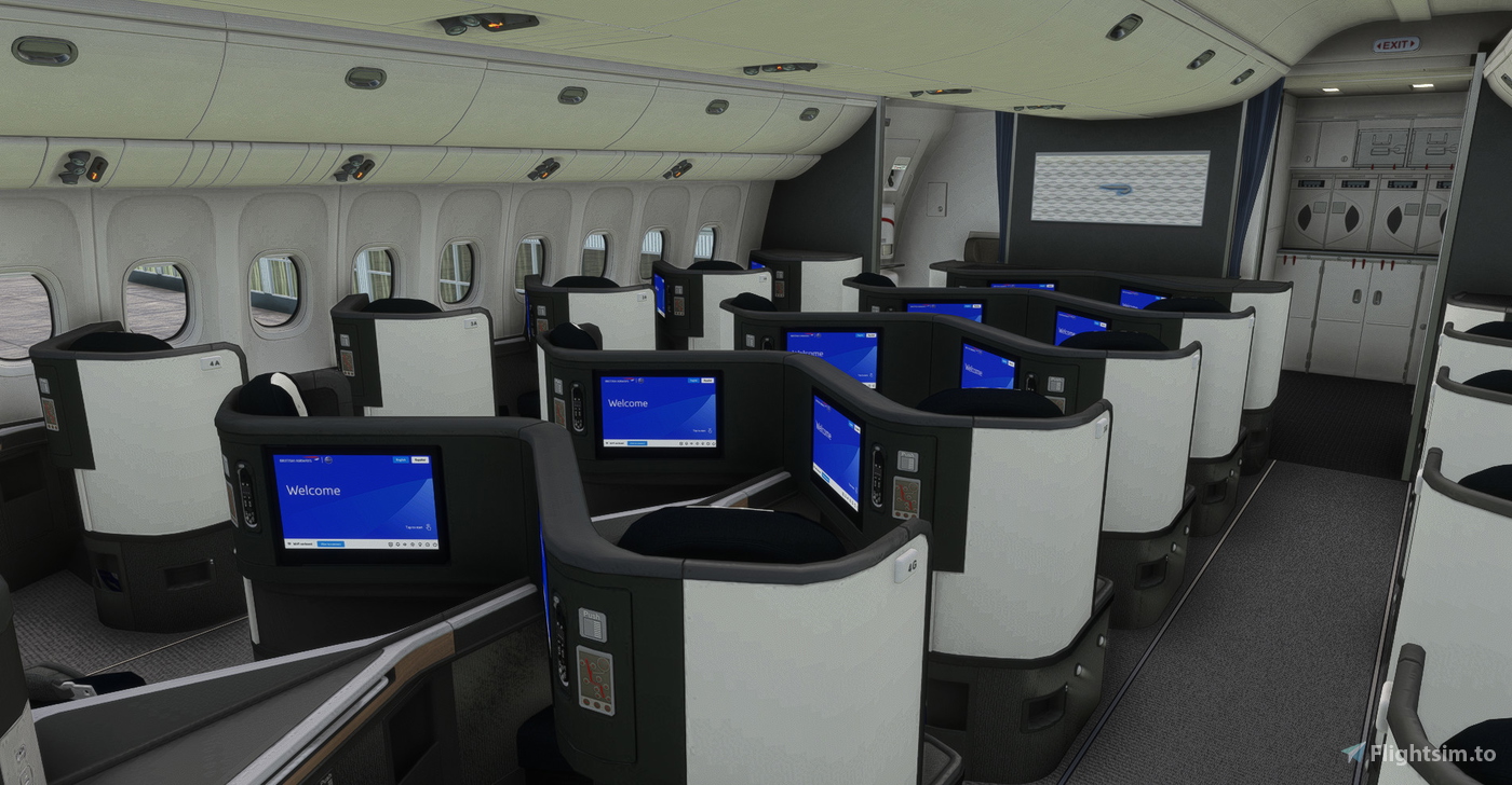 British Airways fleet pack - PMDG B777-300ER - Cabin Included - (More reg's soon) for Microsoft ...