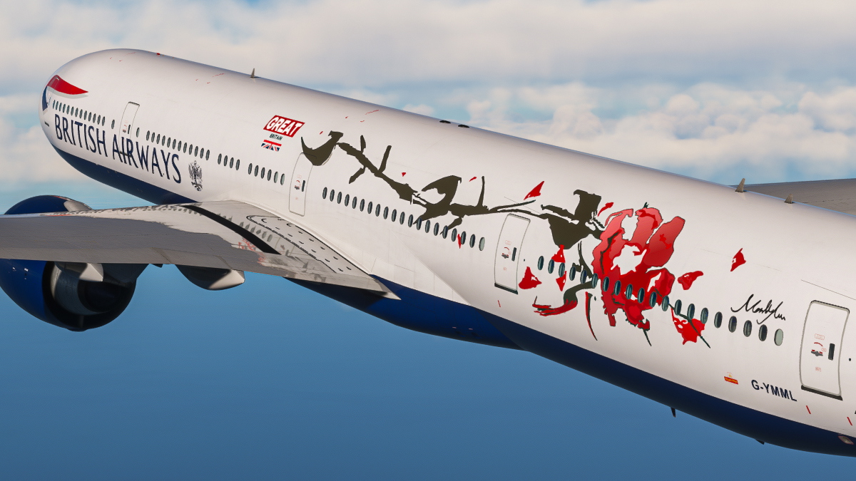British Airways | G-YMML | PMDG B777-300ER | GREAT Festival of ...