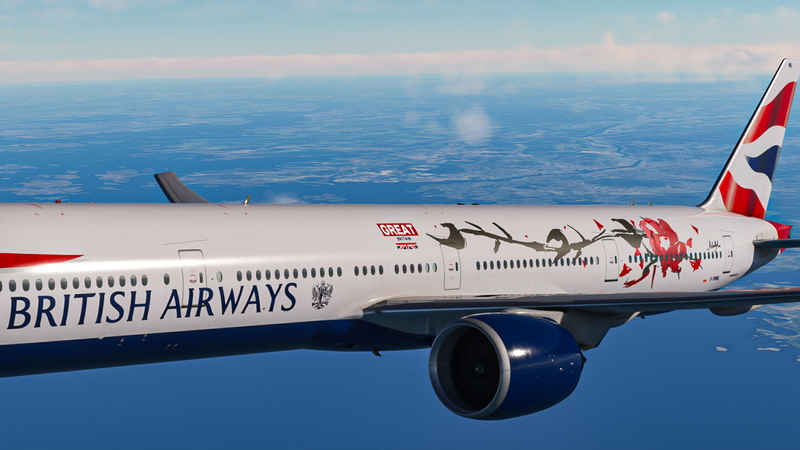 British Airways | G-YMML | PMDG B777-300ER | GREAT Festival of ...