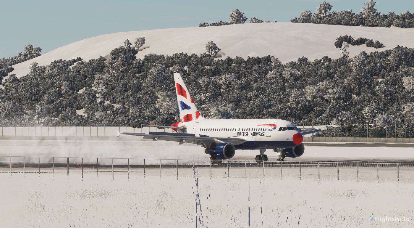 British Airways A318 G-EUNB (red nose) [raimbotrax][8K] for Microsoft Flight Simulator | MSFS