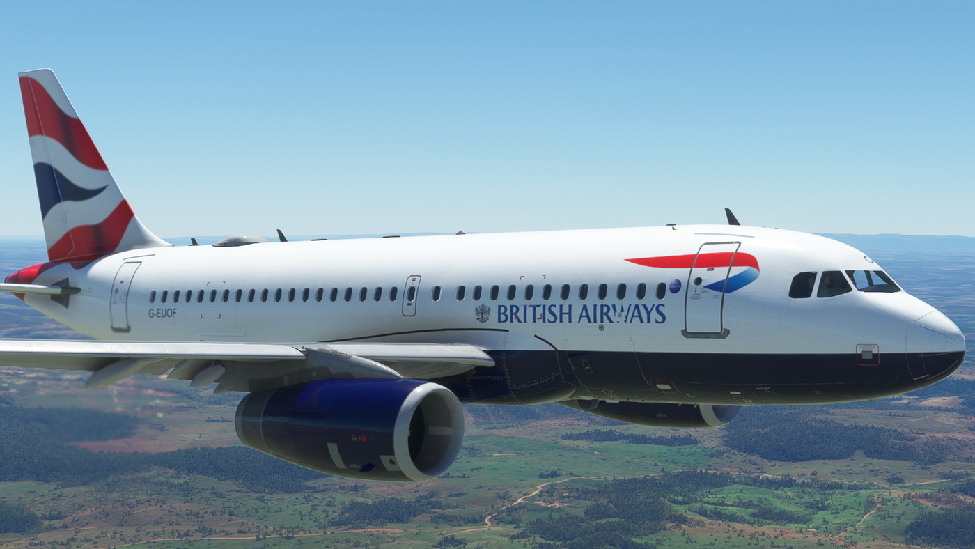 BRITISH AIRWAYS A319 G-EUOF для Microsoft Flight Simulator | MSFS
