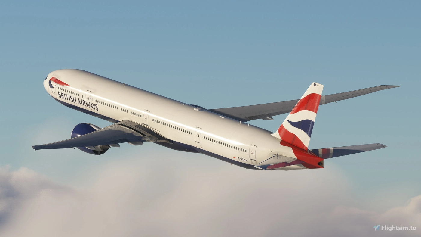 British Airways [Pack] w/Cabin PMDG B777-300ER for Microsoft Flight Simulator | MSFS