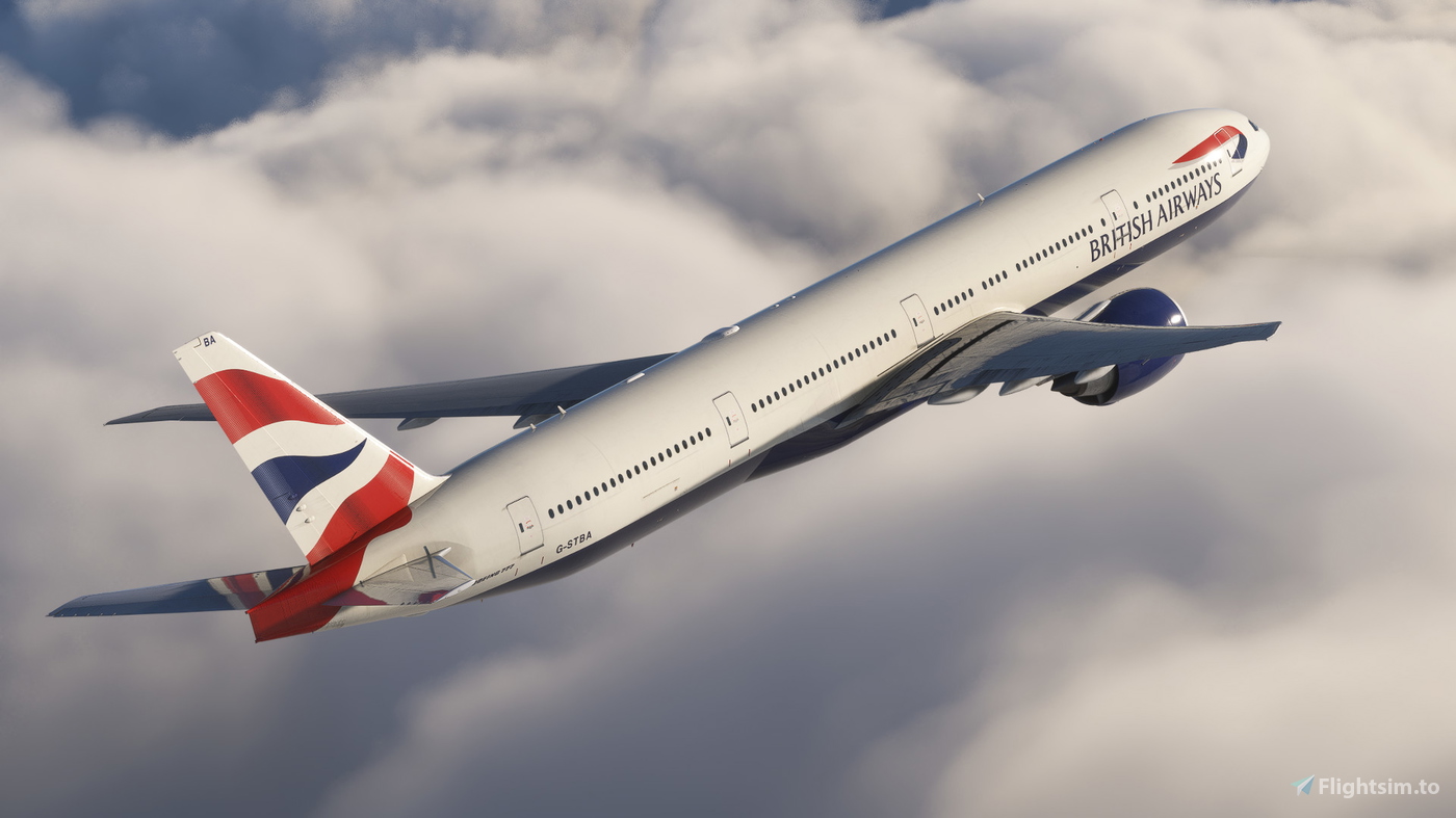 British Airways [Pack] w/Cabin PMDG B777-300ER for Microsoft Flight Simulator | MSFS