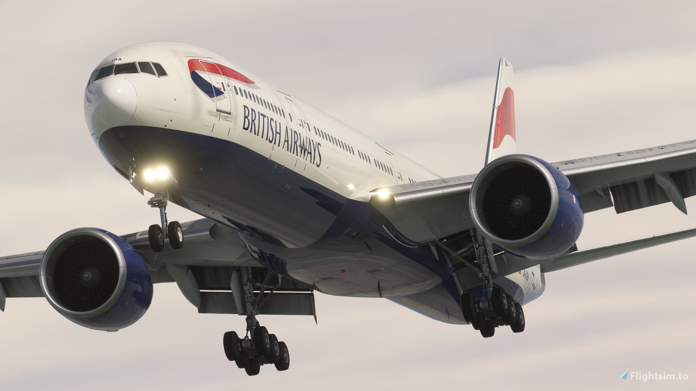 British Airways [Pack] w/Cabin PMDG B777-300ER for Microsoft Flight Simulator | MSFS