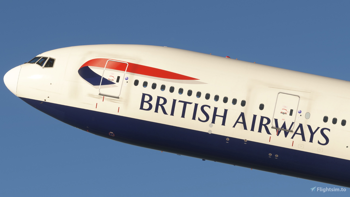 British Airways [Pack] w/Cabin PMDG B777-300ER for Microsoft Flight Simulator | MSFS