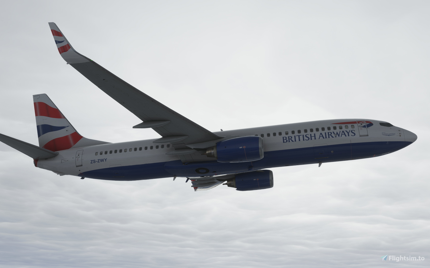 British Airways operated by Comair Boeing 737-800 PMDG BW ZS-ZWY for ...